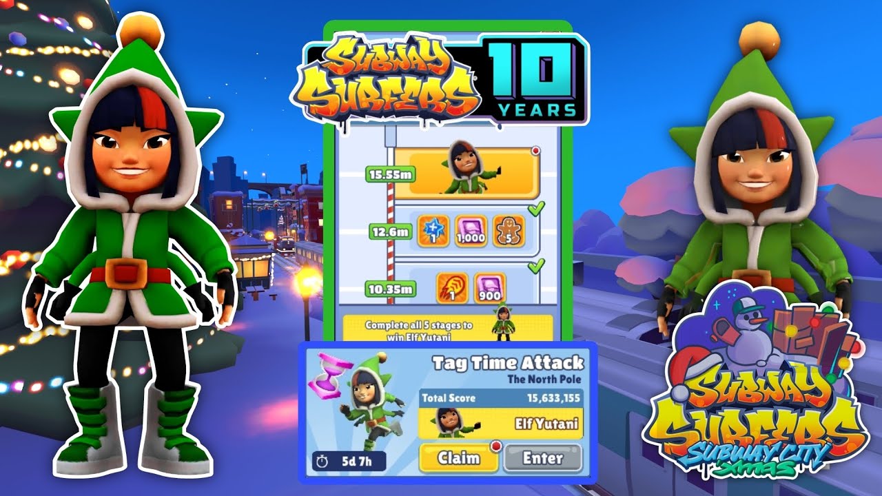 Subway Surfers Subway City Xmas 2022 - How To Unlock Elf Yutani ...