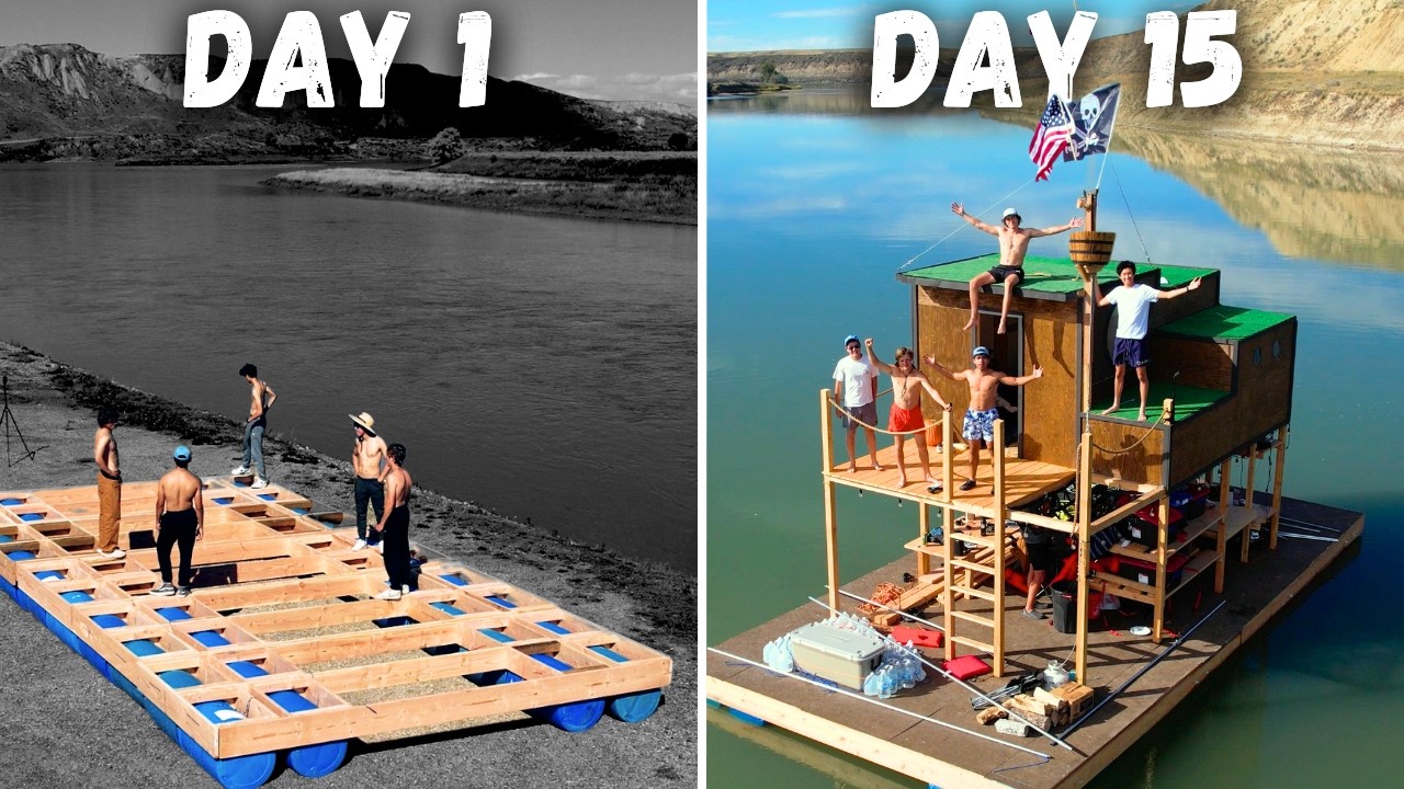 We Built a 3-Story Raft to Float 100 Miles Down The Missouri River ...