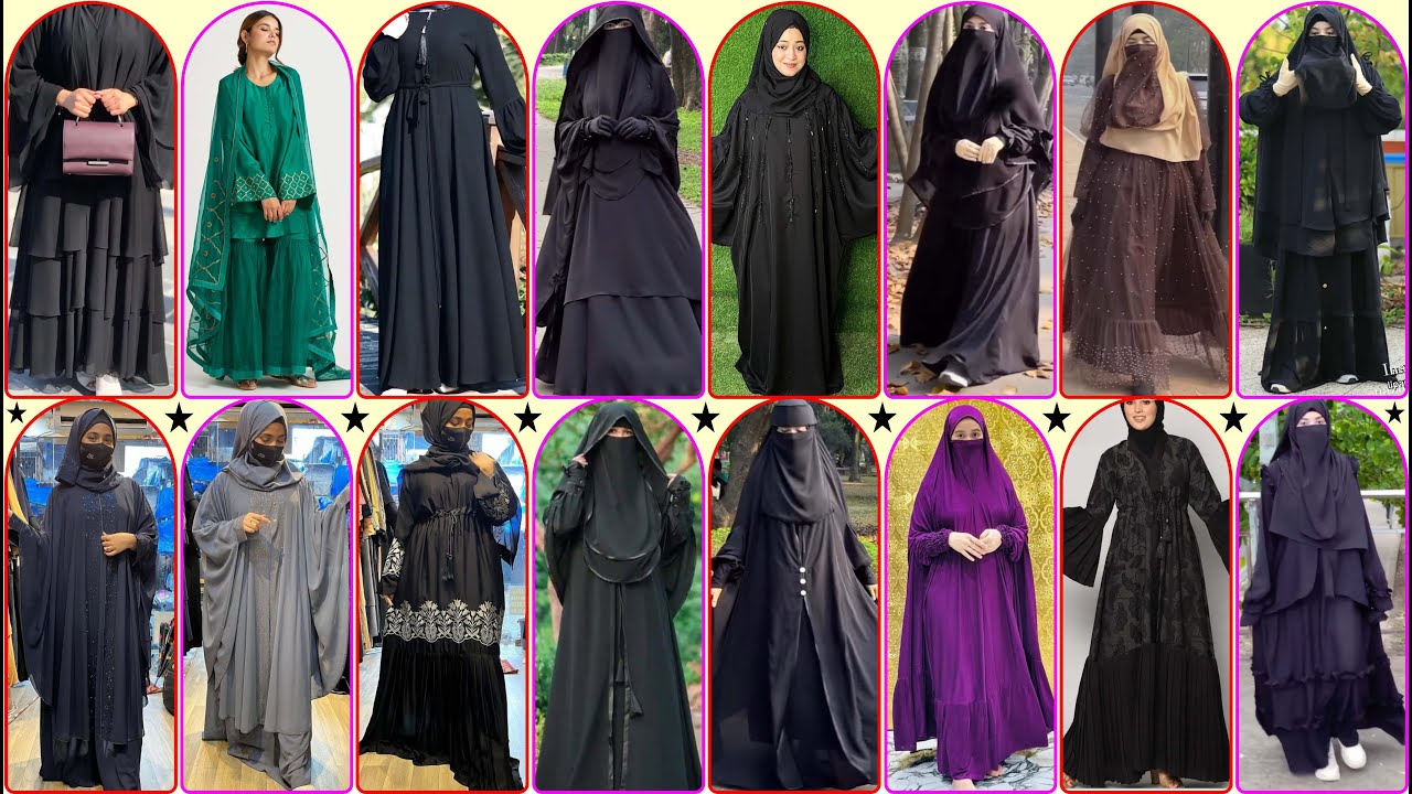 💞 burkhe ke New design |burkhe ki design |stylish burka design |stylish ...