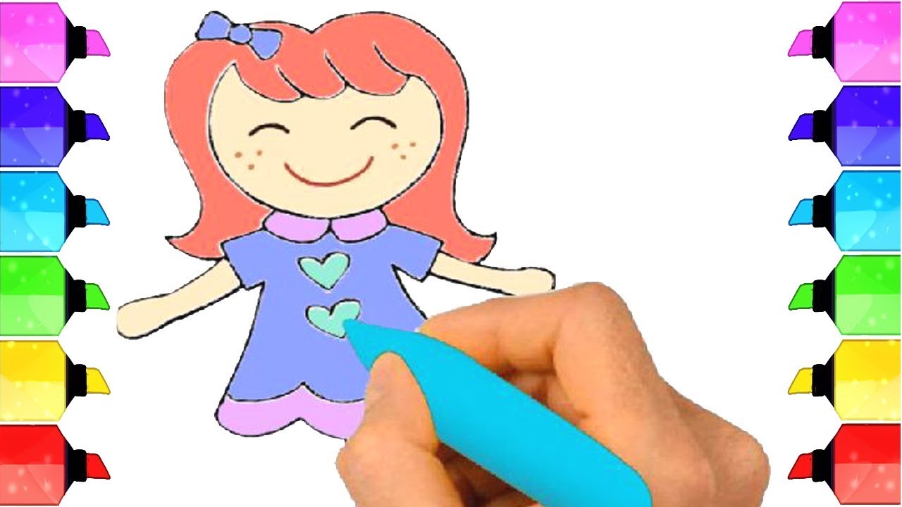 Learn How to Draw with Barbie Dolls - How to Draw Barbie - Draw barbie ...
