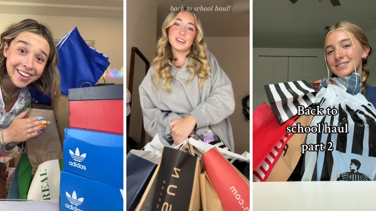 Back To School Haul Part 22 Tiktok Compilation School Haul Youtube