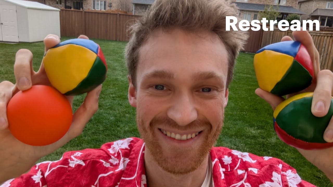 Juggling Practice Journey - Day 5 | 4 Ball Drills via RTMP (OBS, Vmix ...
