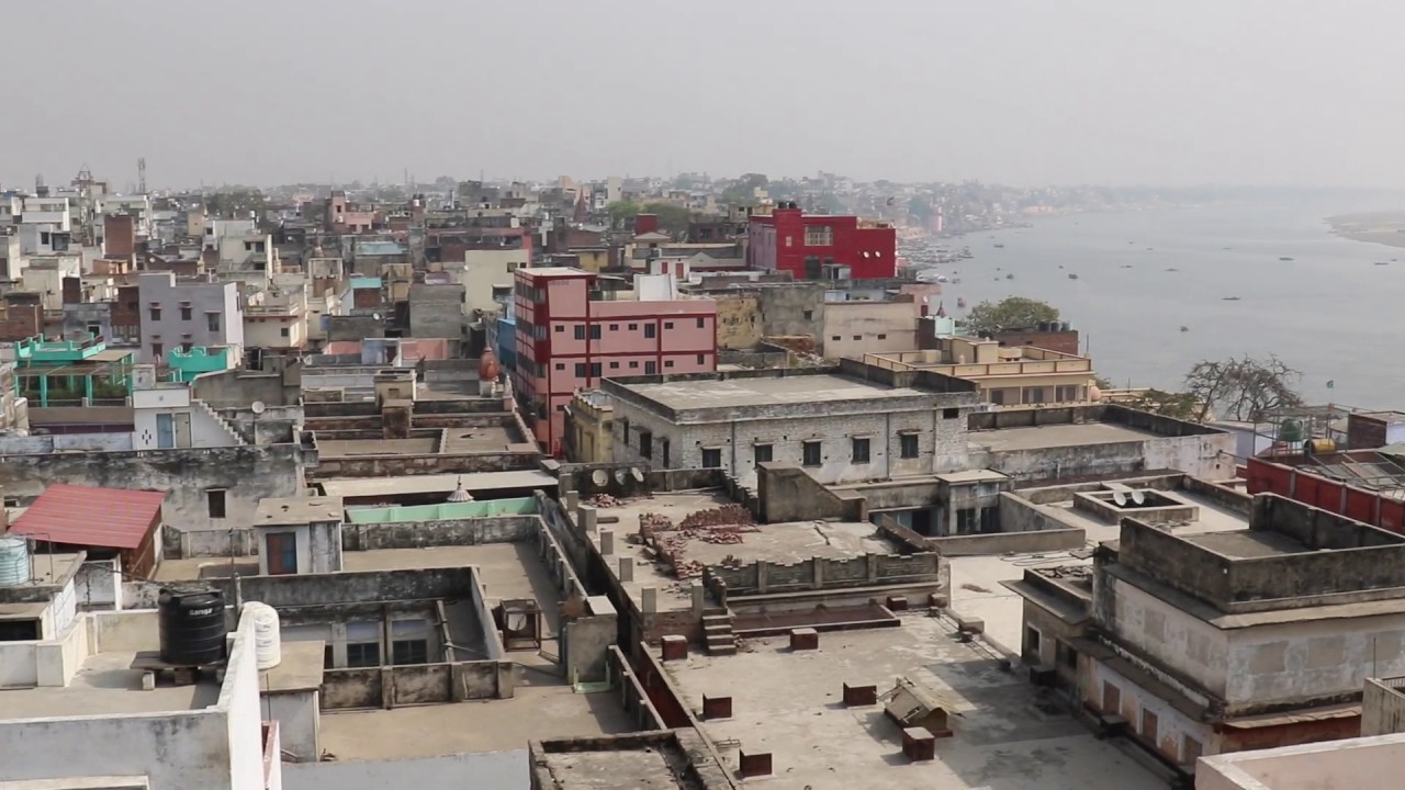 Rooftop view of Varanasi and Ganges River - YouTube