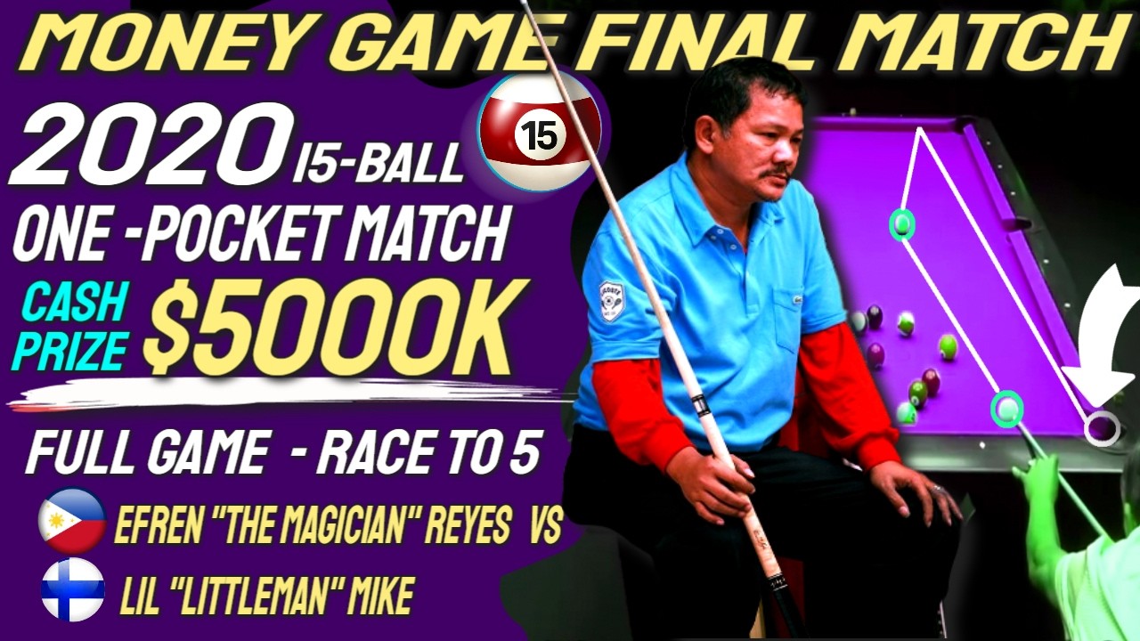 Efren Reyes Engage in an Exciting One Pocket Match against Lil Mike to ...