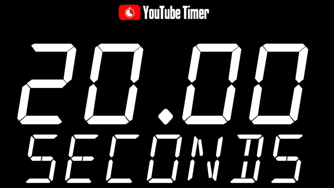 20 Seconds Timer Countdown - YouTube