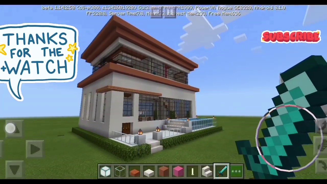 Minecraft:how to build easy moder house - YouTube