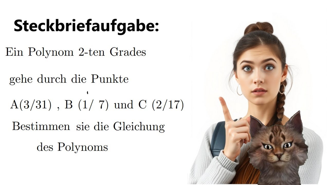 Polynom 2ten Grades bestimmen das durch 3 Punkte geht ...