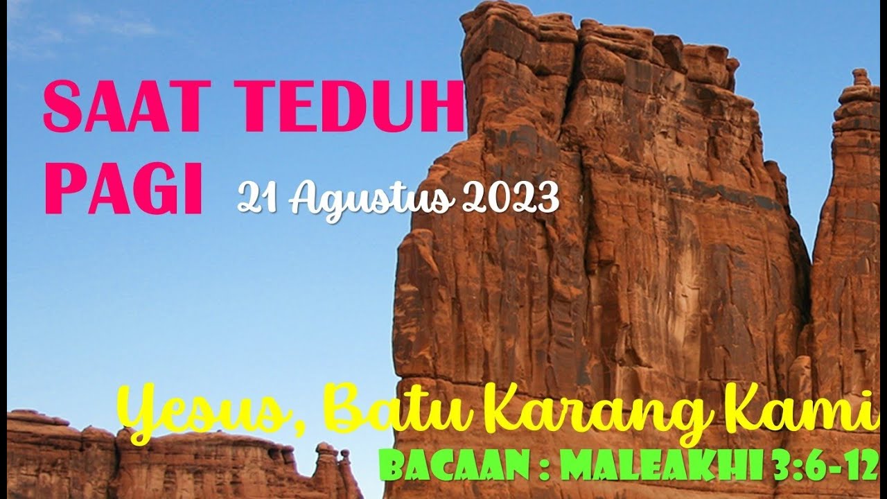 YESUS BATU KARANG KITA (Mal. 3:6-12) - YouTube