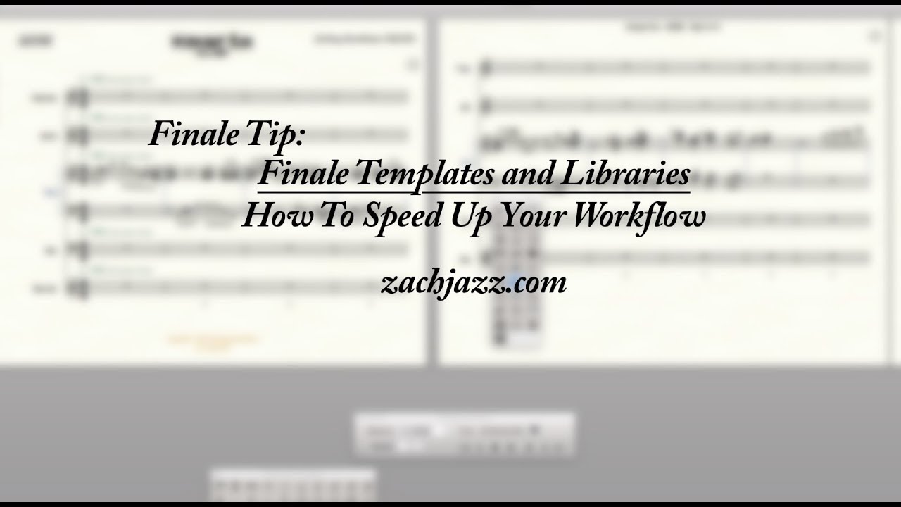 Demo: Creating a Template in Finale - YouTube