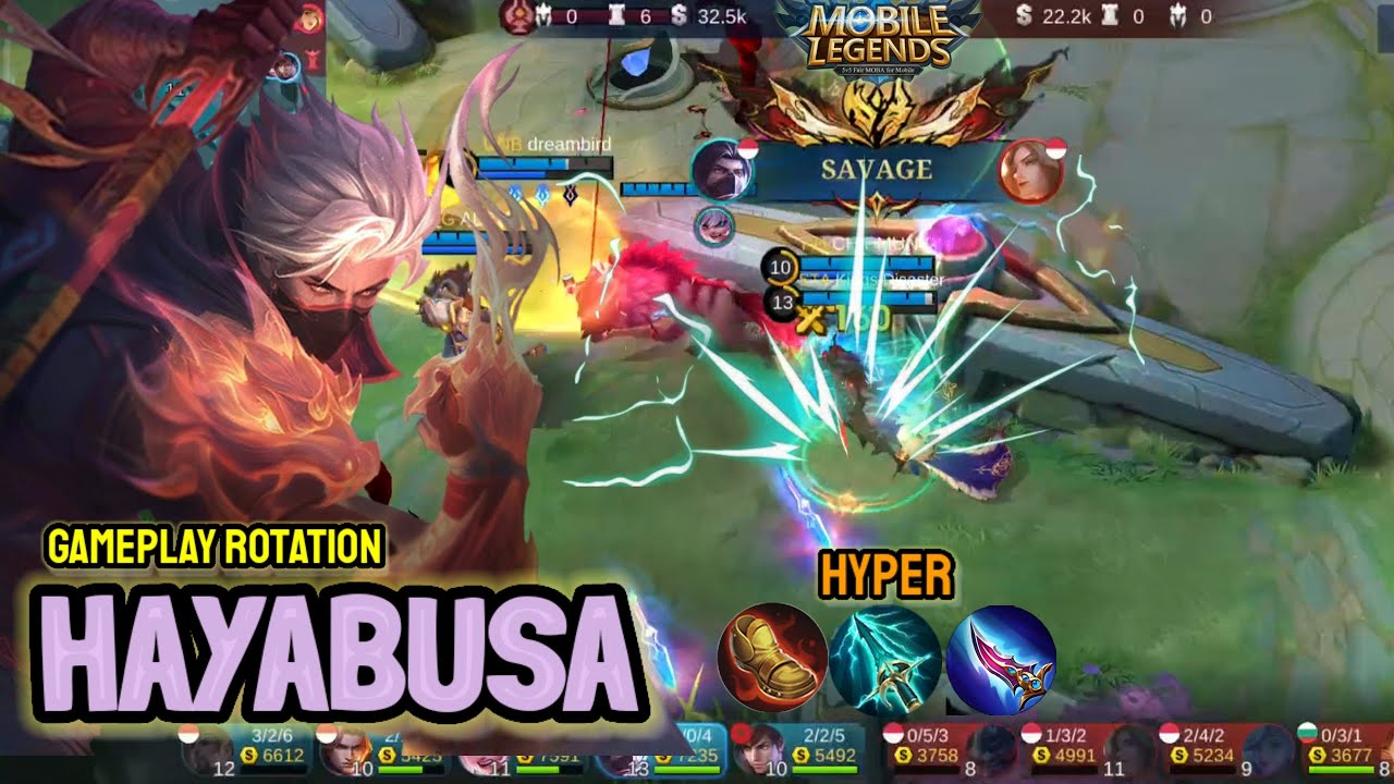 MLBB HAYABUSA HYPER!! ROTATION + BLUID - YouTube