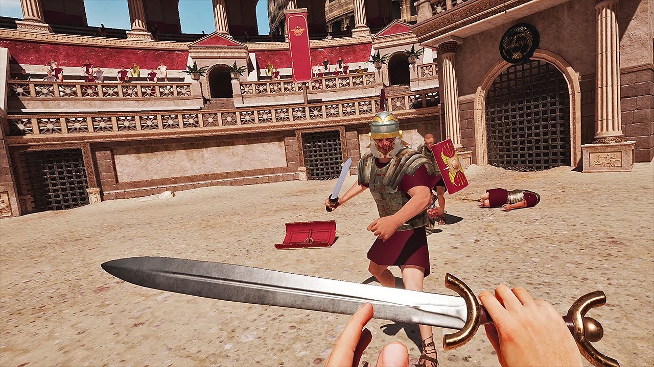 CHOPPING OFF LIMBS IN VR | Gladius - Gladiator VR | Arena Fight ...