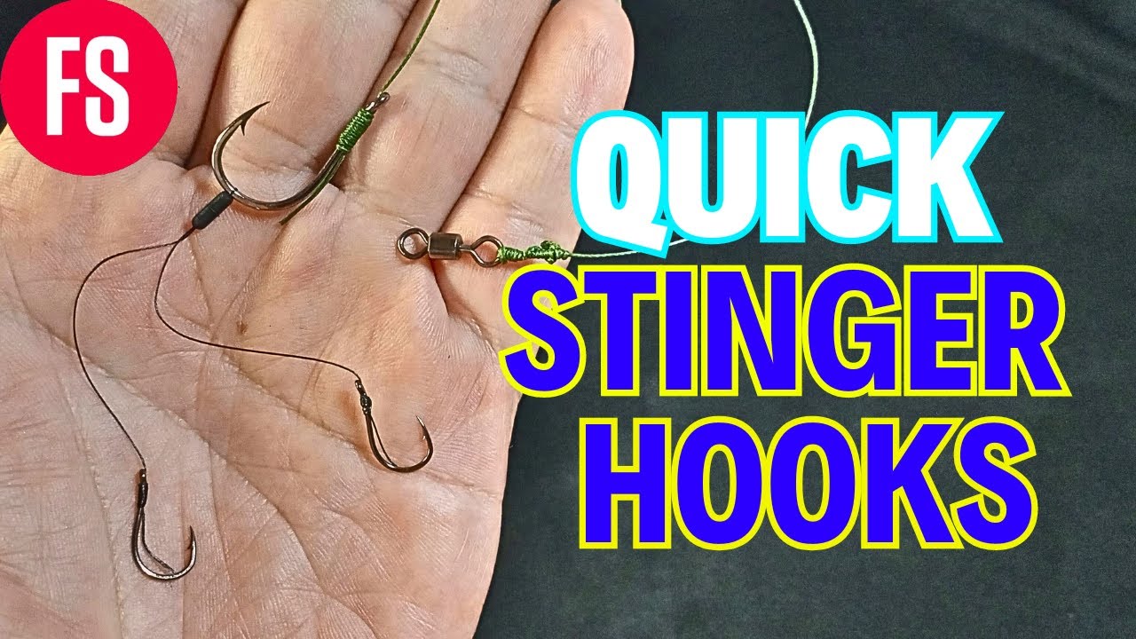 How To Baiting Your Own !!! Quick Stinger Hooks || Fishing || Fishing ...