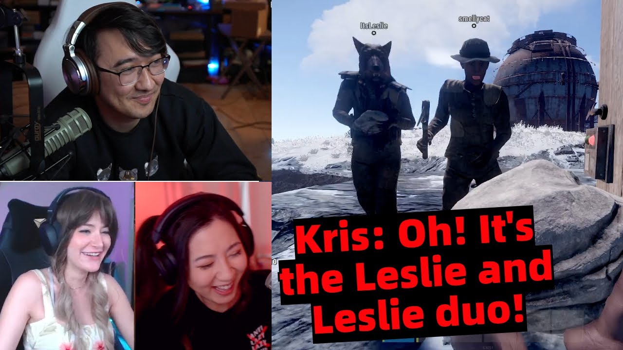 Kris saves the Leslie and Leslie duo from hunger! | OTV New Rust Server ...