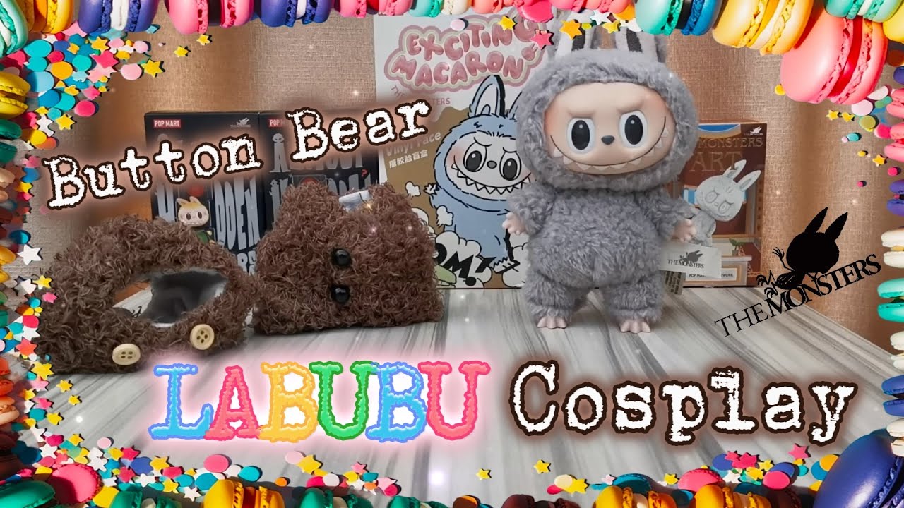 Labubu Cosplay Button Bear - YouTube