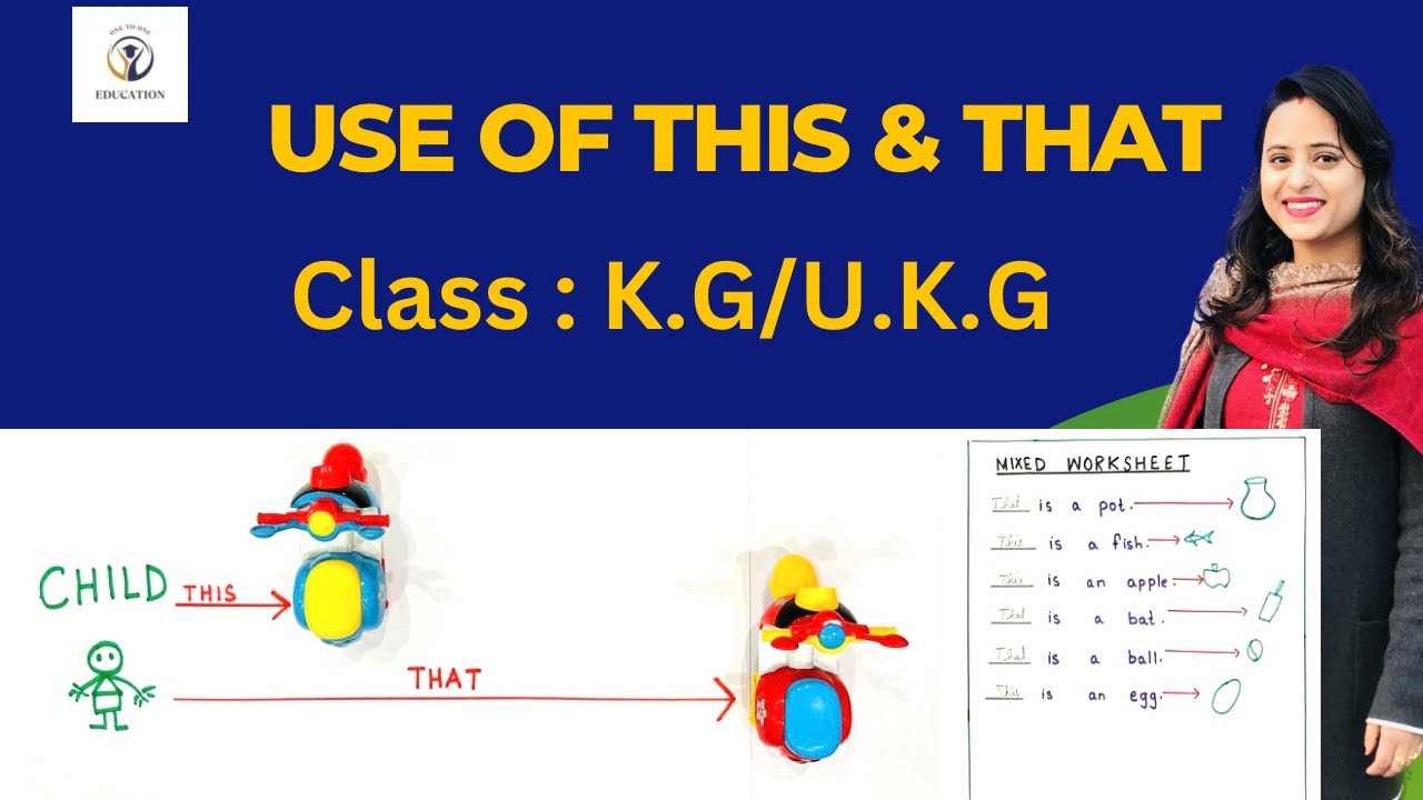 Use Of This and That / This and That For Kids | This and That English ...