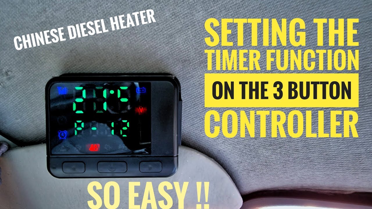 Finally figured out the timer on the diesel heater! - YouTube