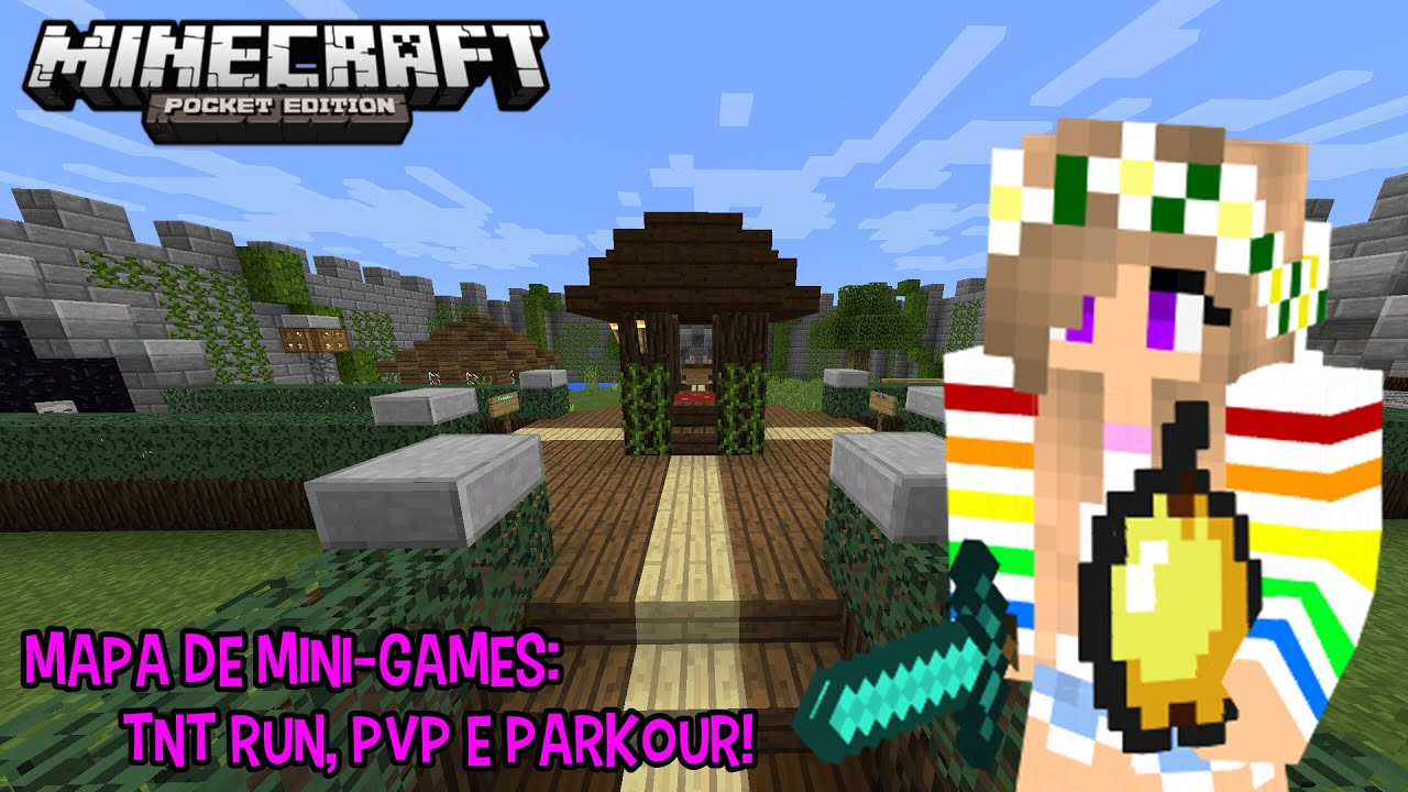 Mapa de Mini-Games - Mapa dos Inscritos (Minecraft PE 0.15.6) - YouTube