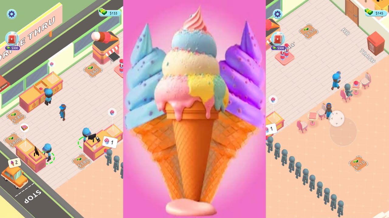 My Ice Cream Game: Idle Tycoon Gameplay Mobile Game Walkthrough All Levels Android Ios #1 - YouTube