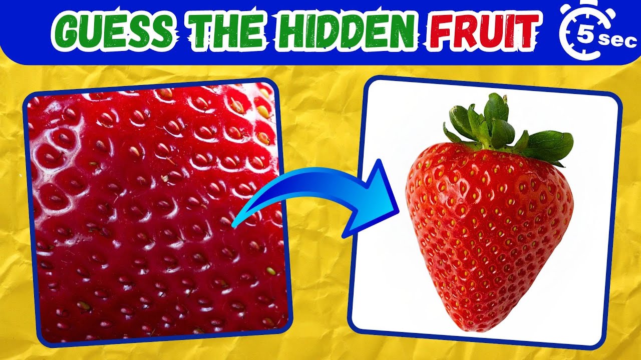 Fruits Challenge🍎🍌"Guess the hidden Fruit" 4 difficulty levels Quiz ...