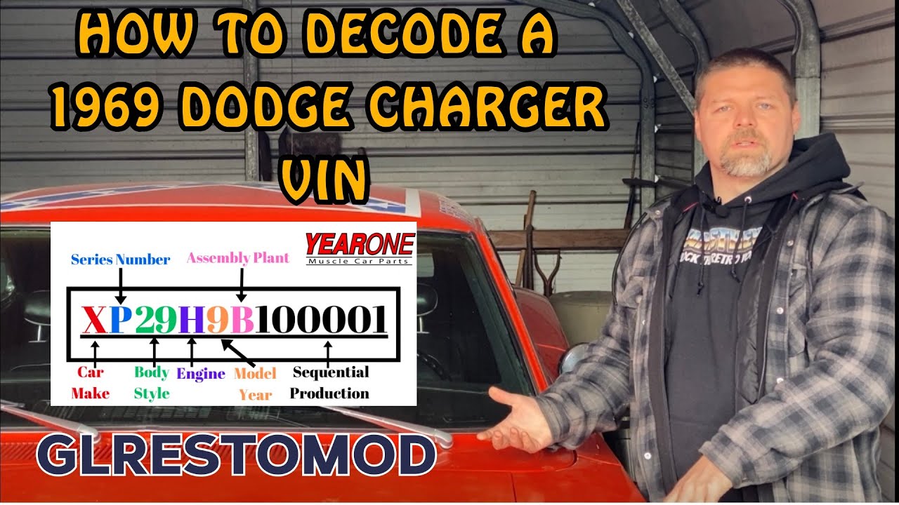 How To Decode a 1969 Dodge Charger VIN - YouTube