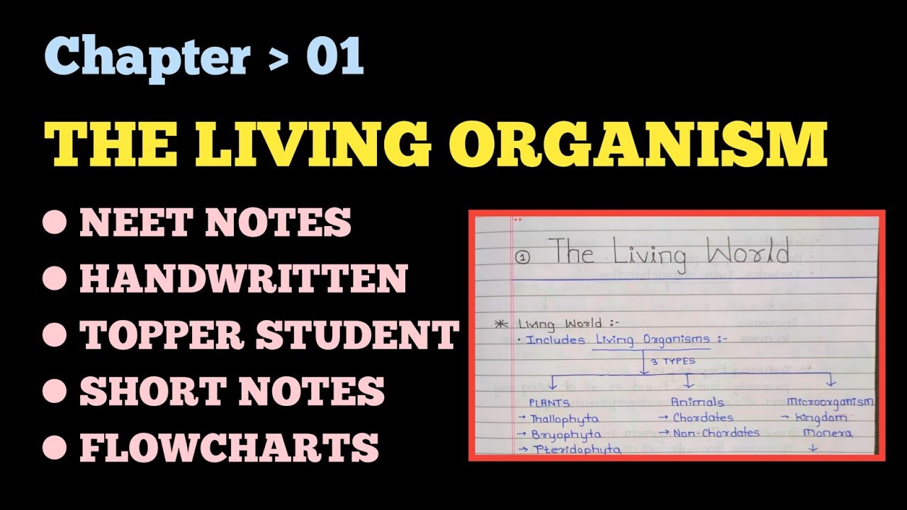 The Living World | Important Notes | Class 11th | NEET | NCERT ...
