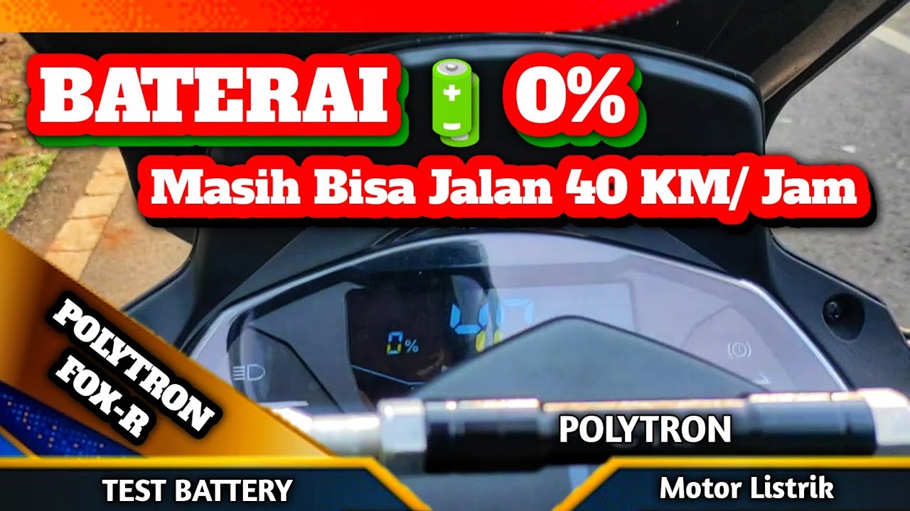TEST BATERAI POLYTRON FOX-R | 0% MASIH BISA NGEBUT..!! - YouTube