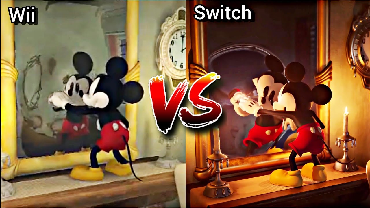 Disney Epic Mickey: Rebrushed Intro Cutscene Comparison (Side-by-Side ...