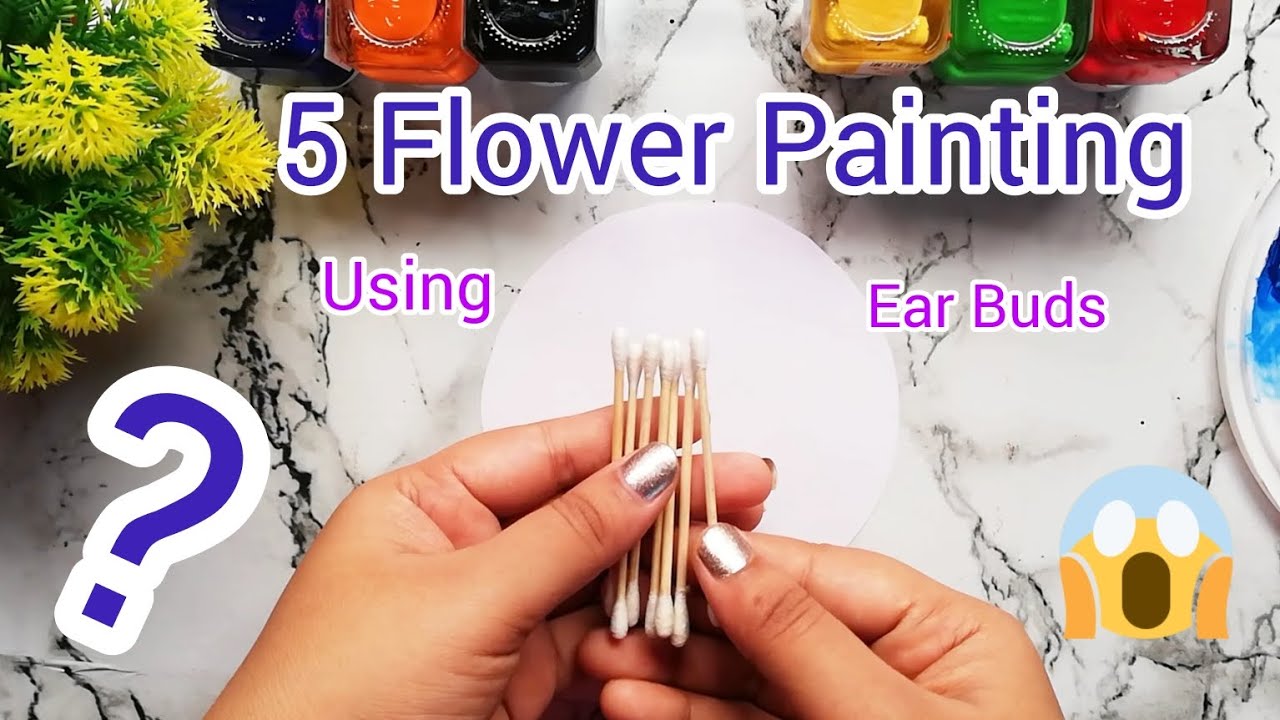 Painting Hacks Using Ear Buds 😍. #artvedio #hacks #trick #viral # ...