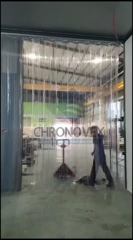 Chronovex Sliding PVC Strip Curtain - YouTube