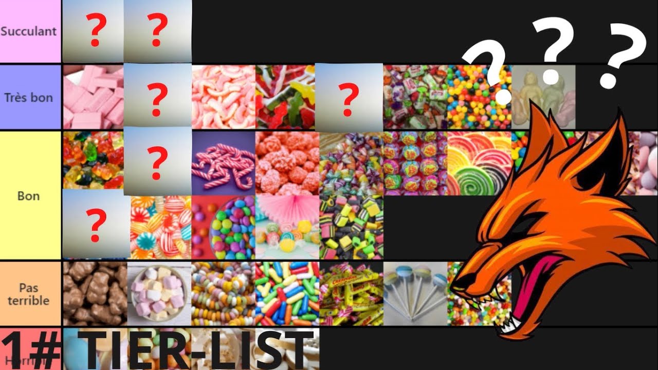 VOUS AIMER LES GATEAUX OU LES BONBONS ? (Tier-List) #1 - YouTube