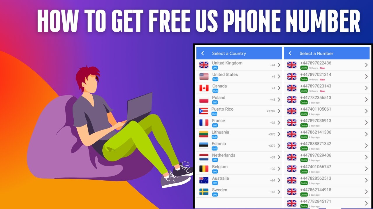 How to Get Free US Phone Number To Verify - YouTube