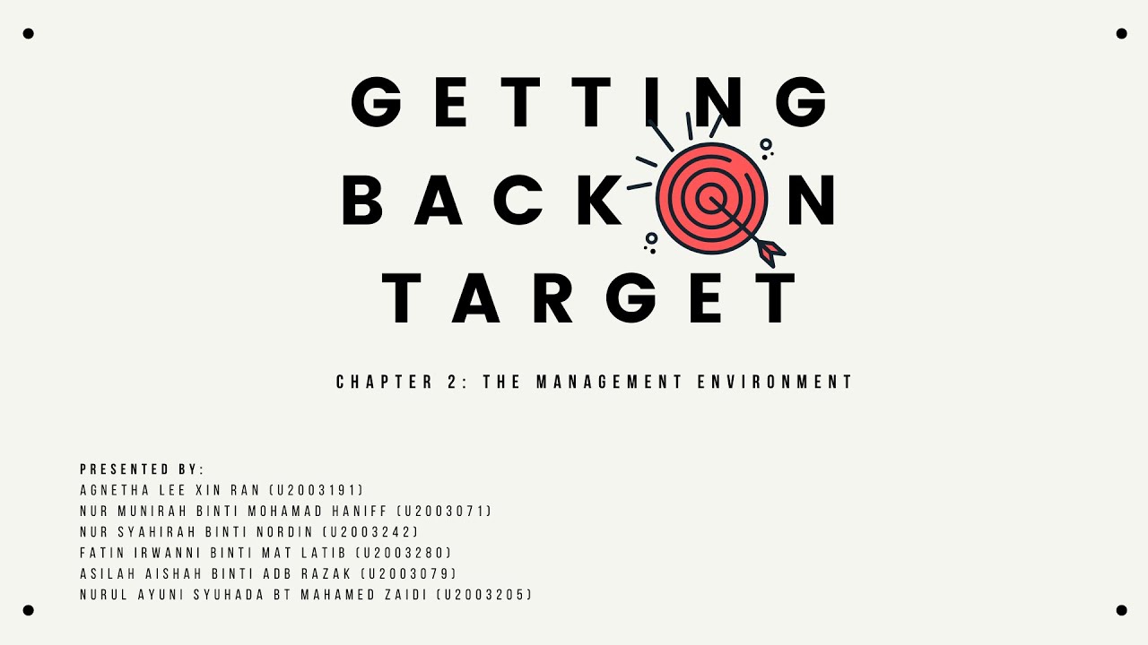 Case Application: Getting Back on Target - YouTube