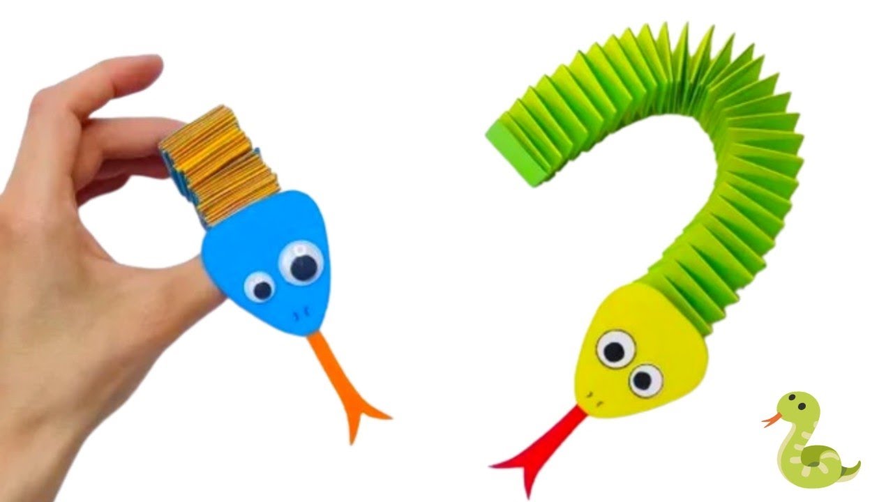 Amazing Paper Snake - Moving paper toys - How to Make Paper toys Snake ...