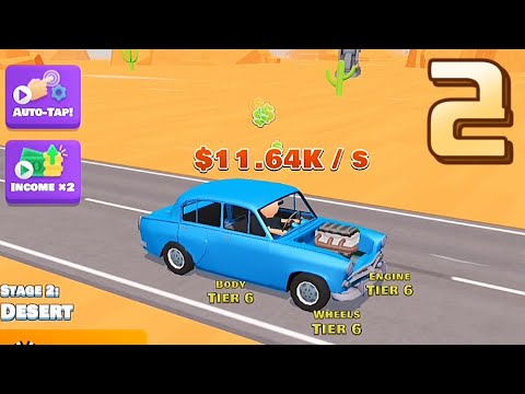 Idle Racer / Gameplay Walkthrough / Stage 2 / Desert - YouTube
