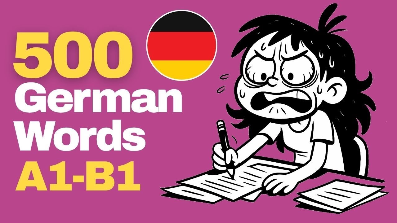 Learn these 500 German Words to Boost Your Speaking Skills (A1 - B1 ...