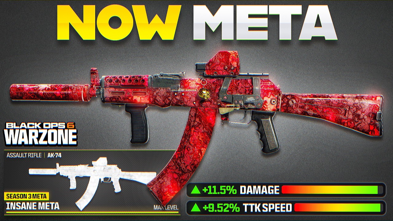 this #1 AK 74 LOADOUT is *META* in WARZONE BO6 RIGHT NOW! (Best AR ...