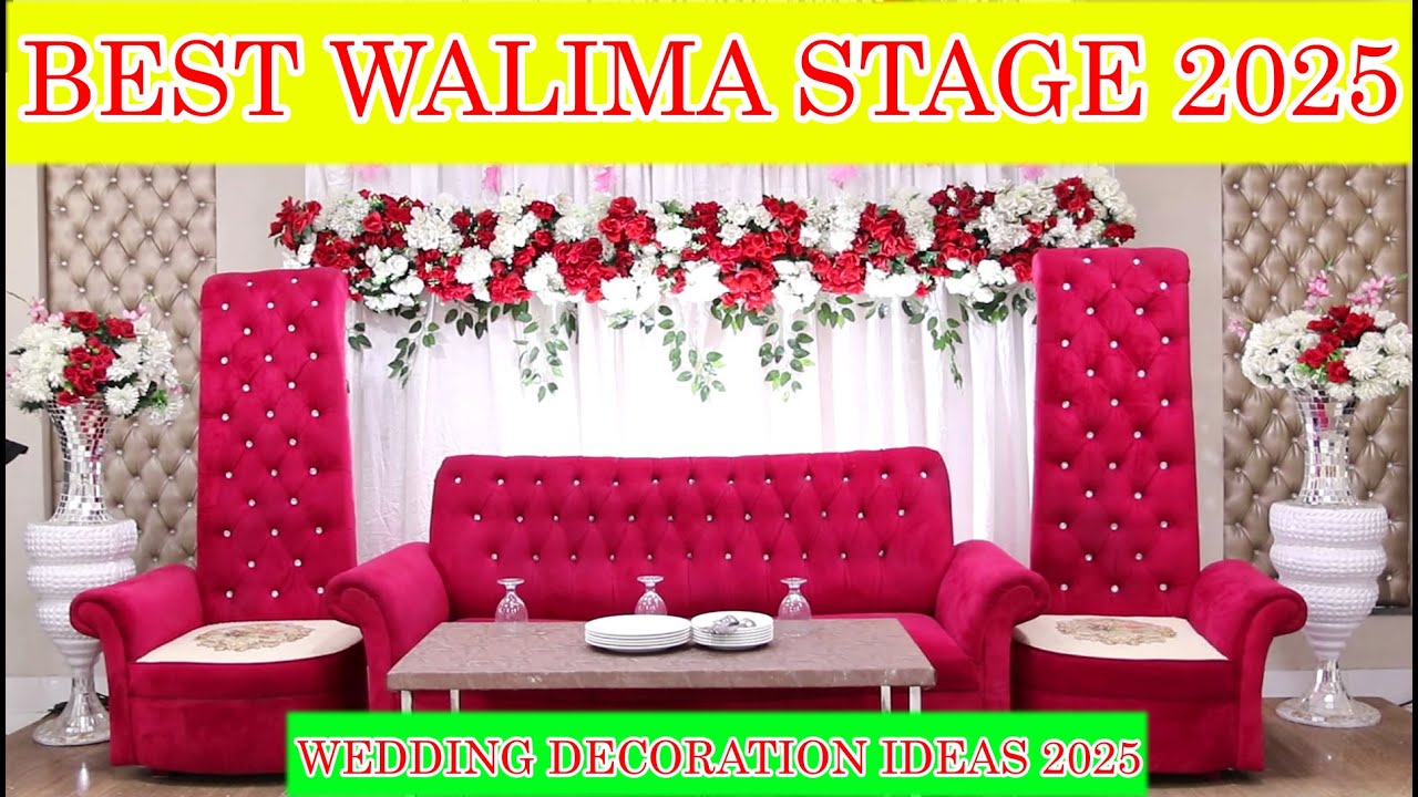 Best Walima Stage || Walima Decoration || Wedding Decoration Ideas ...