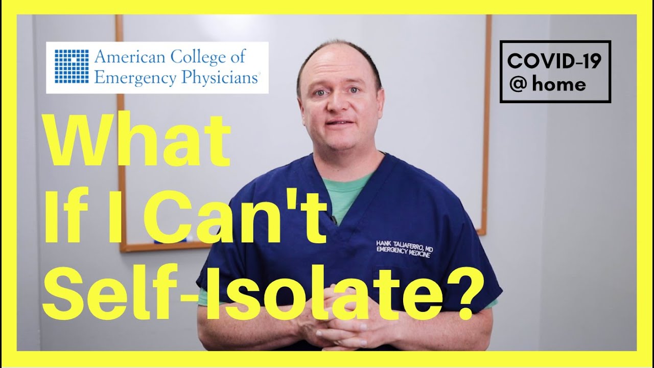 COVID-19: "What If I Can't Self-Isolate?" – Medical Tips – How To ...