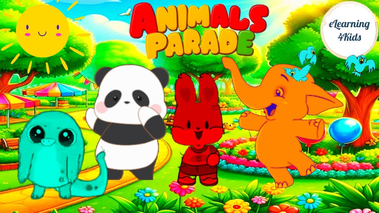 Animal Parade Song | Animal Dance | @eLearning4Kids Nursery Rhymes ...