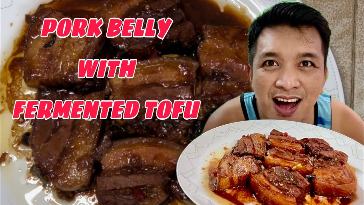 Braised pork belly with fermented tofu! My chinese friend teach me this ...