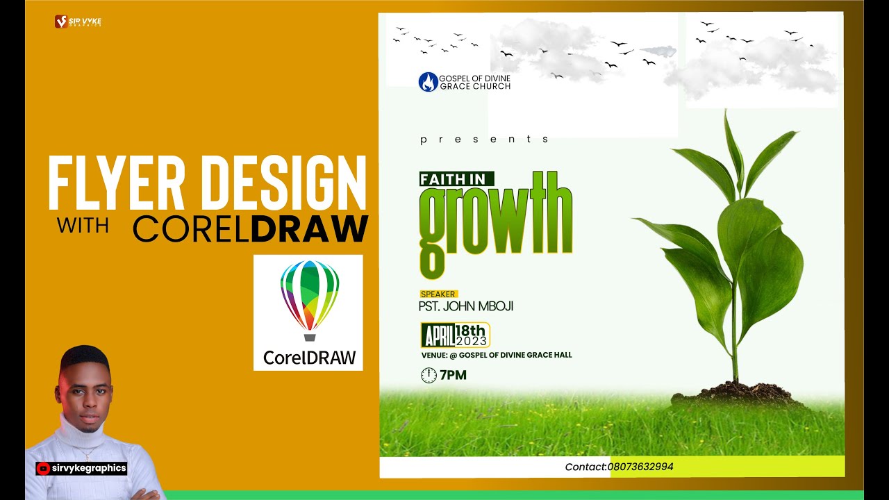 FLYER DESIGN WITH COREL DRAW #coreldraw #design - YouTube