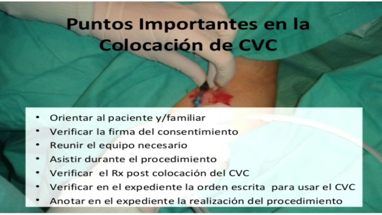 CUIDADOS DEL CATETER VENOSO CENTRAL - YouTube