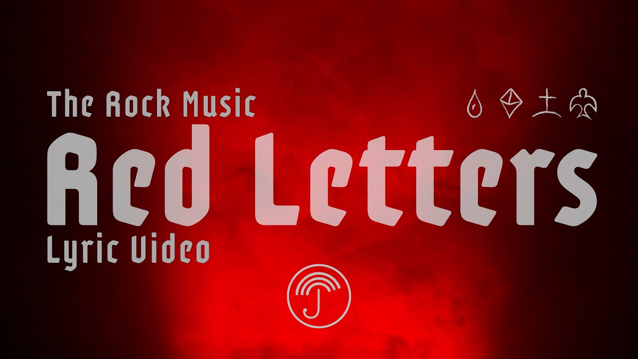 Red Letters (Lyric Video) - The Rock Music, Skyler Murray - YouTube