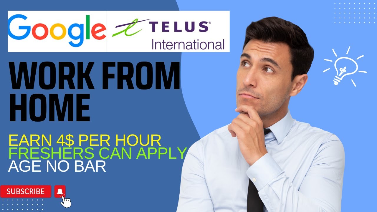 GOOGLE - WORK FROM HOME | EARN 4$ PER HOUR | NO INTERVIEW | 10+2 CAN ...