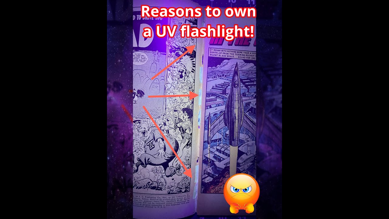 You need this! UV flashlight for comic book screening! - YouTube