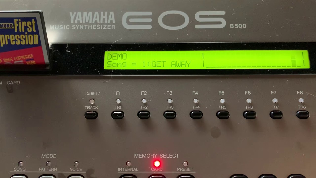 YAMAHA EOS B500 DEMO SONG / RHYTHM PATTERN CARD TK-RP "First Impression ...
