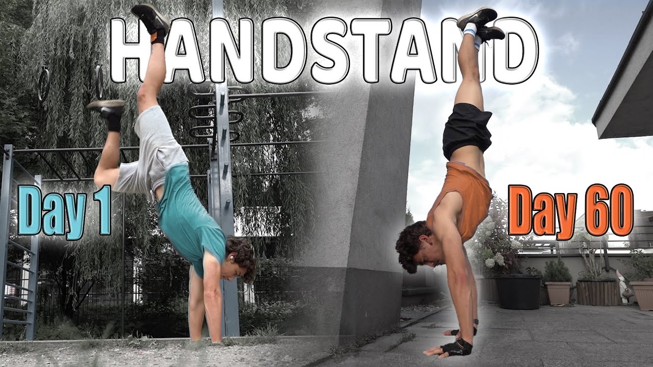 Nauka STANIA NA RĘKACH - YouTube