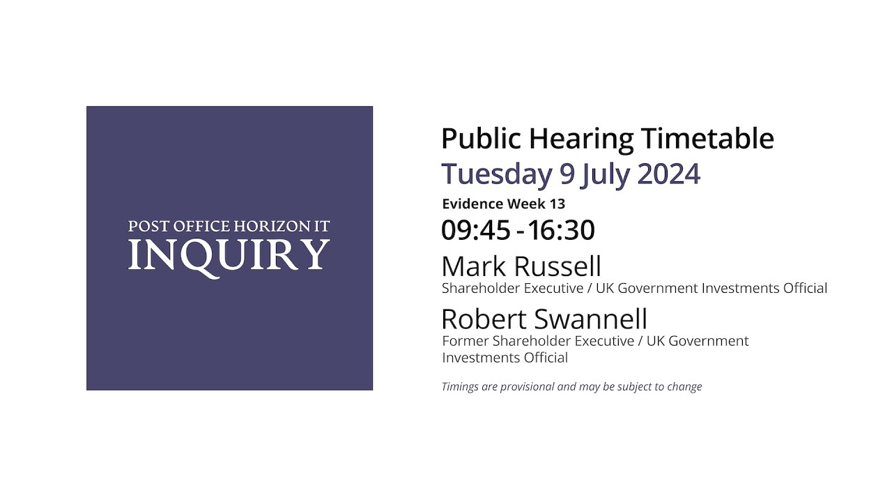 Mark Russell - Robert Swannell - Day 161 PM (09 July 2024) - Post ...