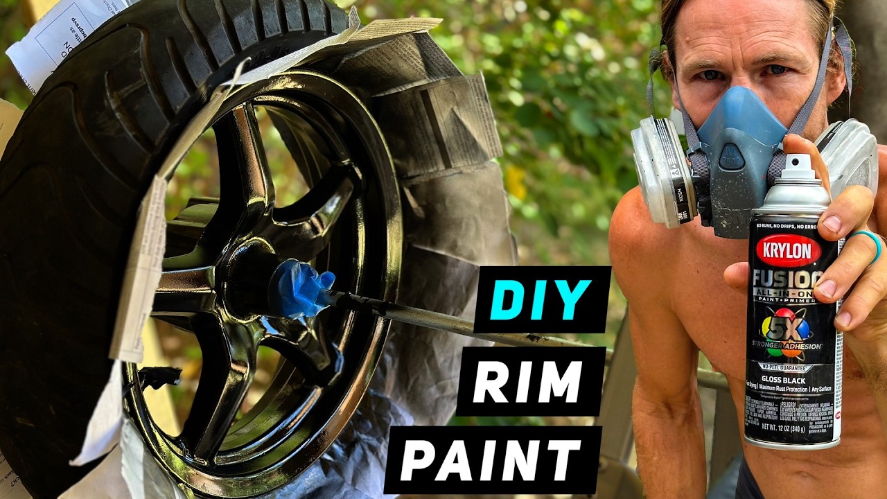 DIY Scooter Rim Painting on a Budget | Mitch's Scooter Stuff - YouTube
