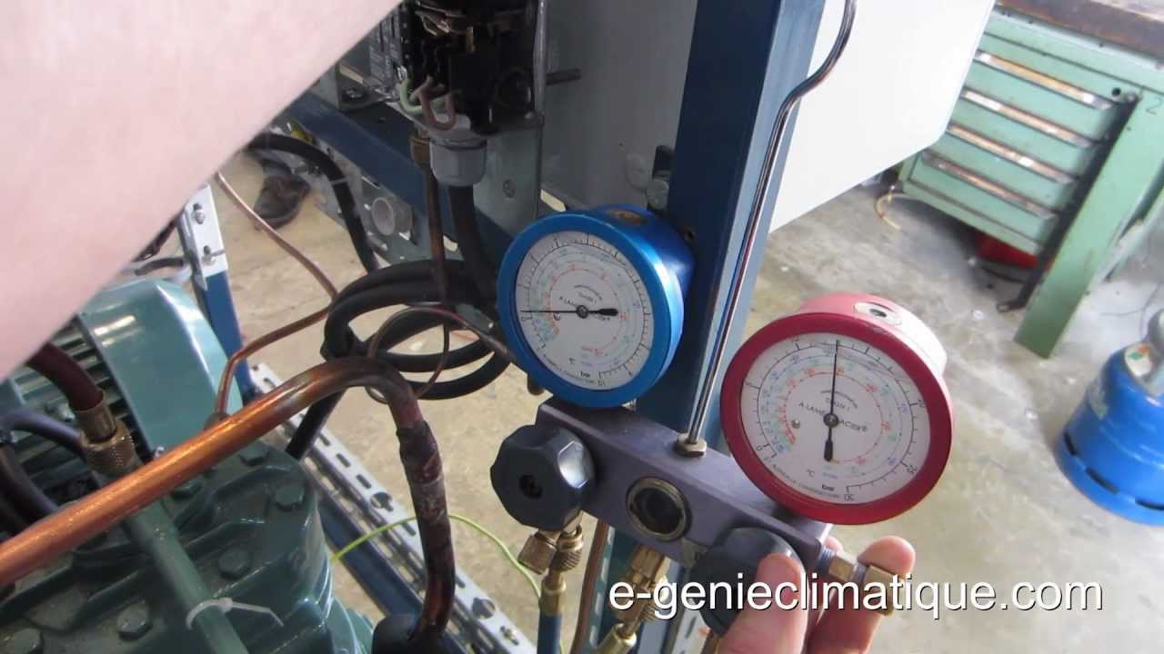 Froid08-Réglage pressostat BP sur un groupe de condensation compresseur ...